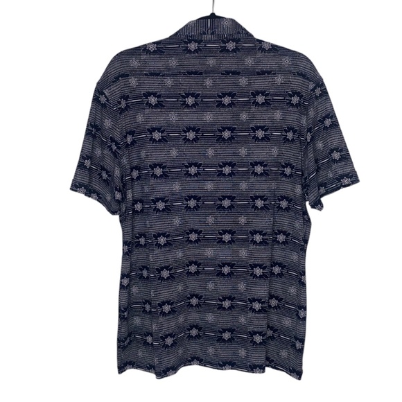 Murano | Shirts | Murano Liquid Luxury Slim Fit Cotton Navy Floral Polo ...